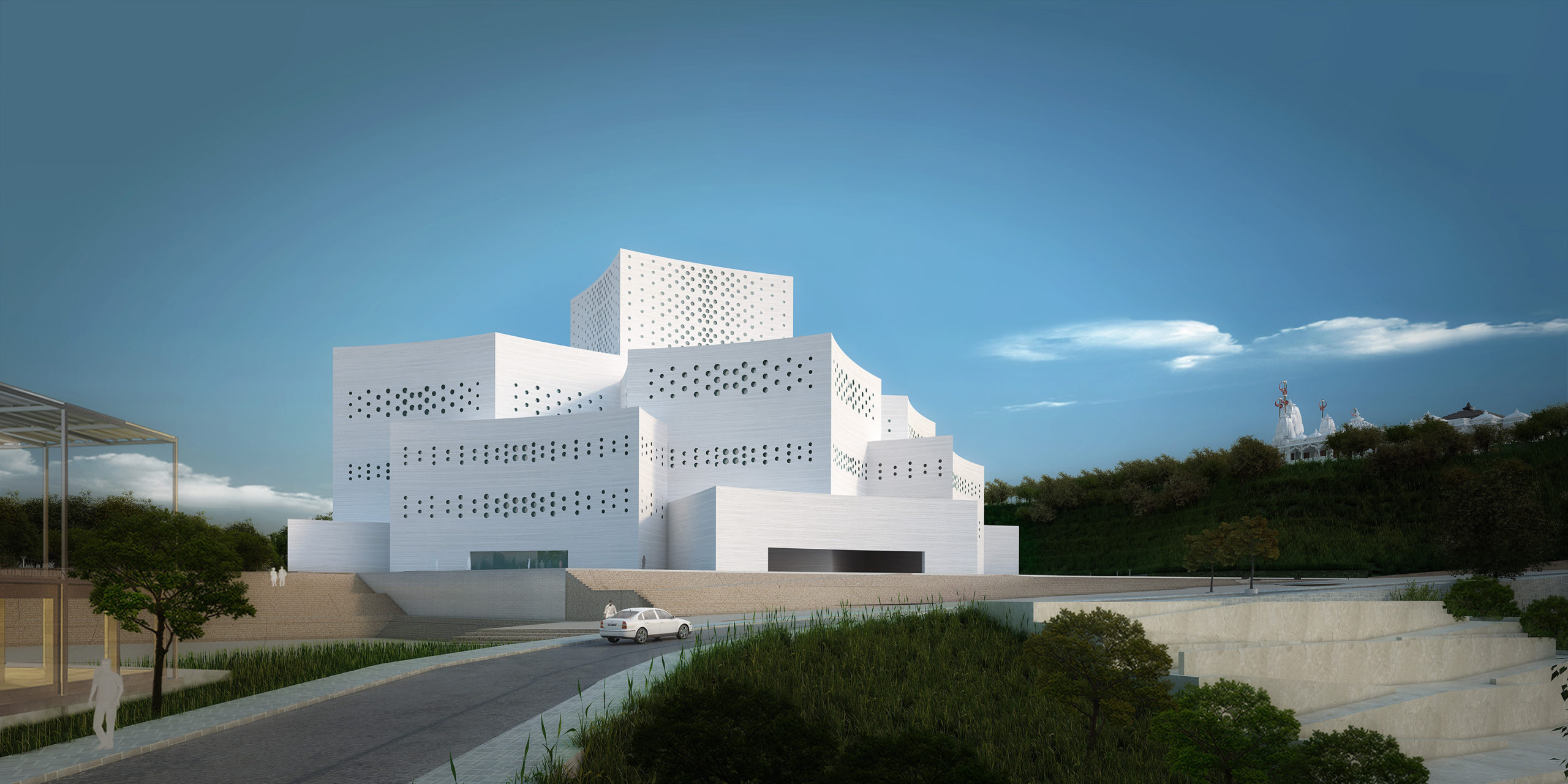 Shri Shrimad Rajchandra Mission Ashram Façade Project Valsad, Gujarat ...